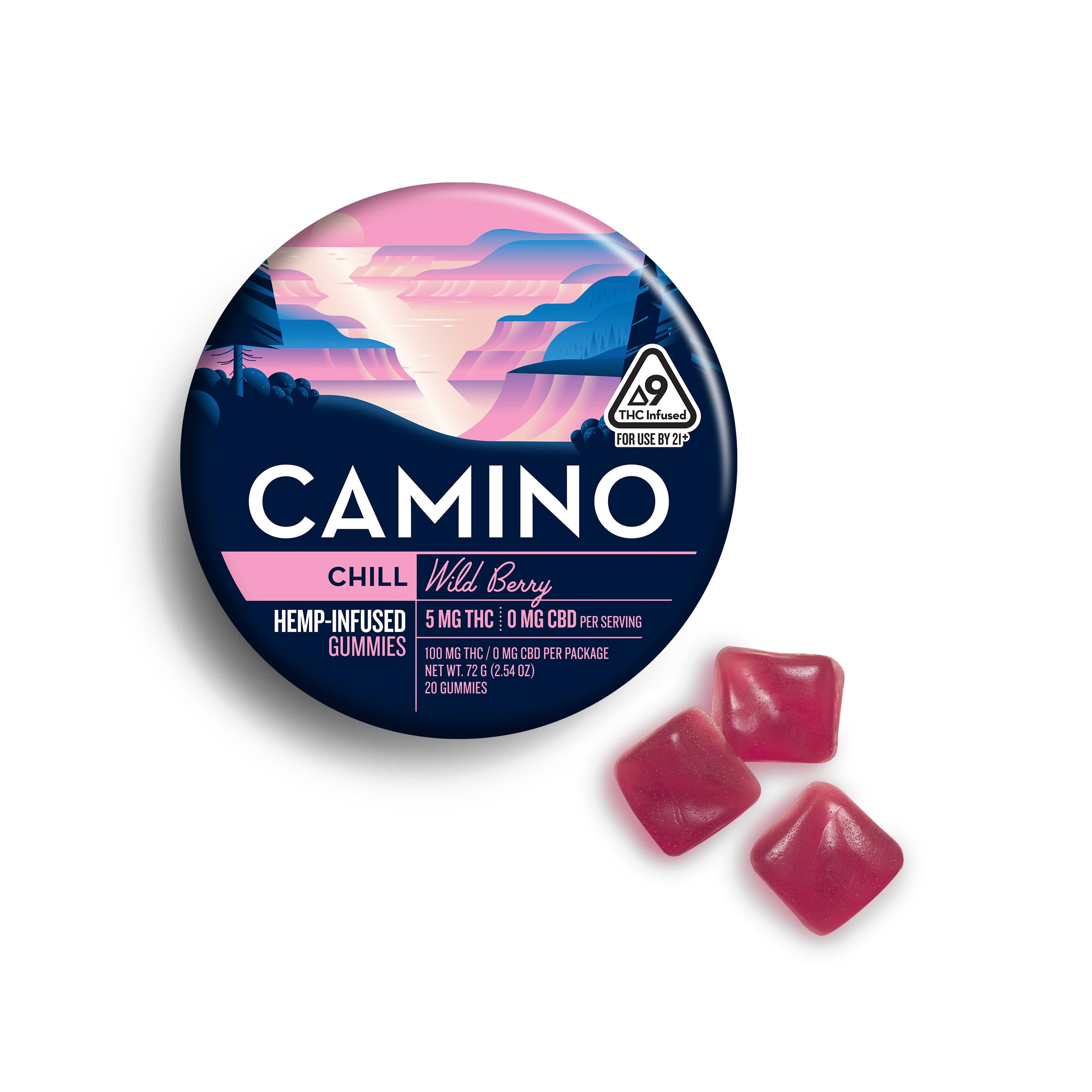 Camino Wild Berry 'Chill' 5mg Gummies – Kiva Confections
